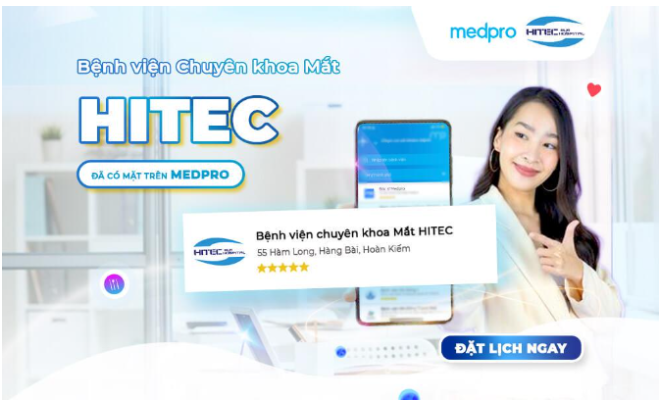 Bệnh viện chuyên khoa Mắt HITEC có mặt trên Medpro