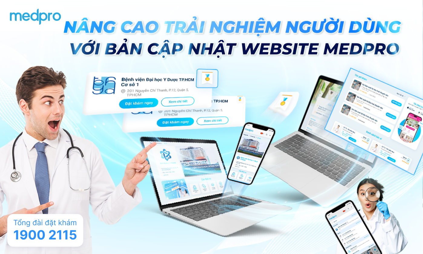 Nâng cao trải nghiệm người dùng với bản cập nhật web Medpro